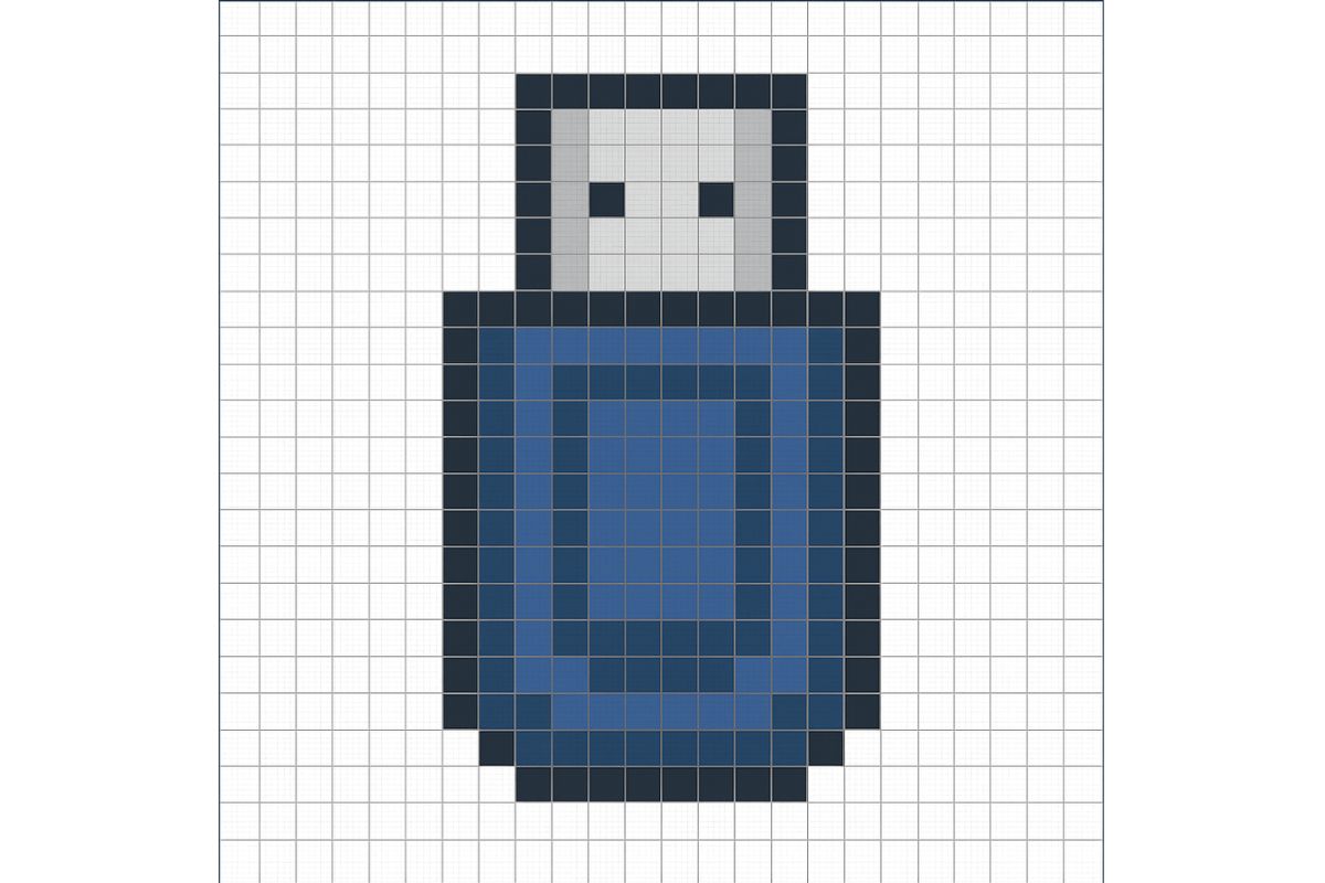 Pixel Art Clé Usb | Modèle Coloriage Facile | Dessin à Imprimer