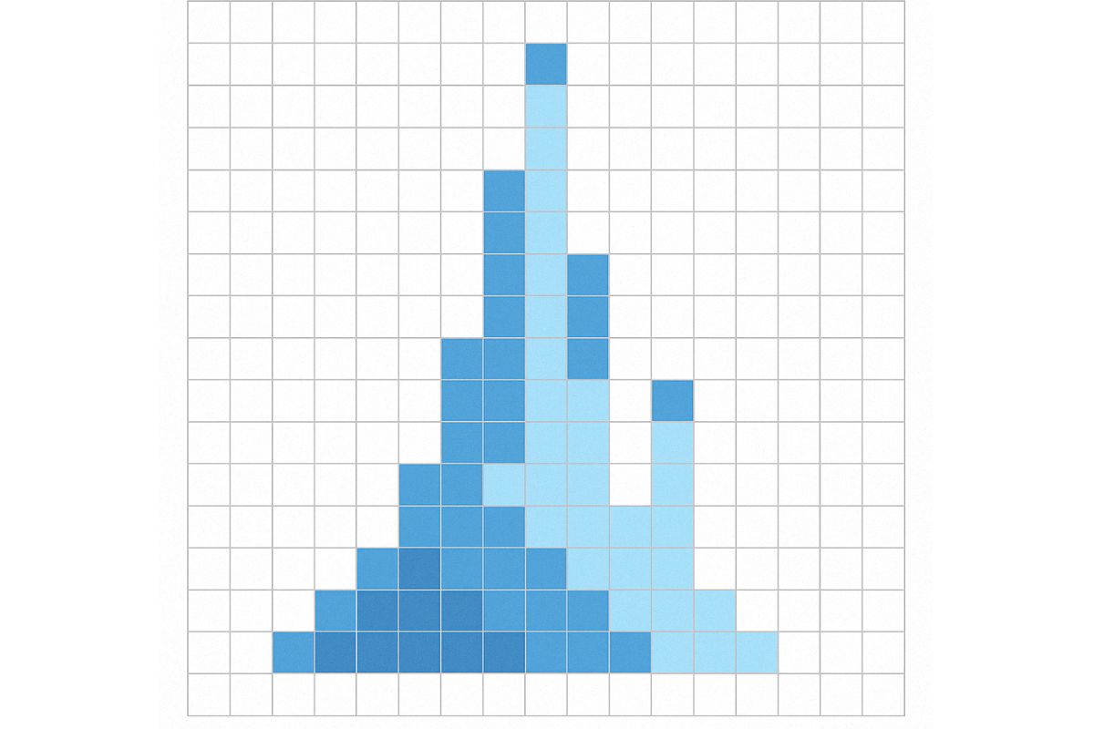 Pixel Art Minecraft Ice Spike | Modèle Coloriage Facile | Dessin à Imprimer