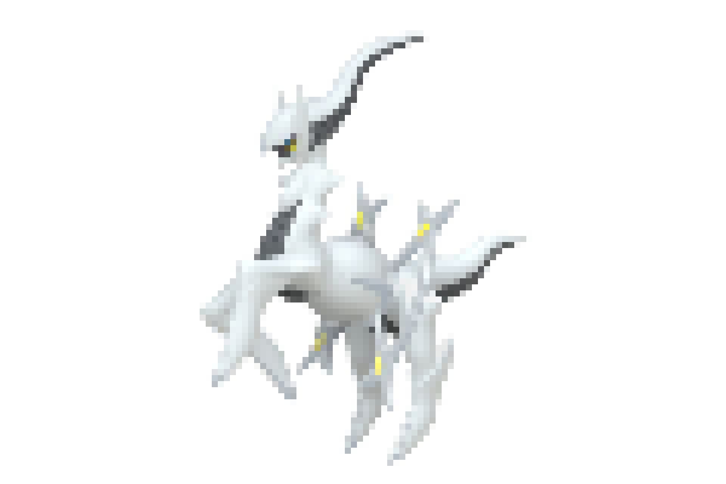 Pixel Art Pokemon Arceus | Modèle Coloriage Facile | Dessin à Imprimer