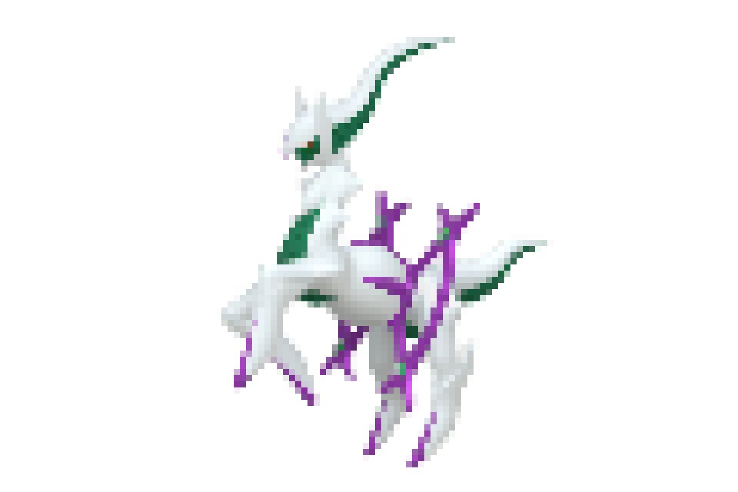 Pixel Art Pokemon Arceus | Modèle Coloriage Facile | Dessin à Imprimer