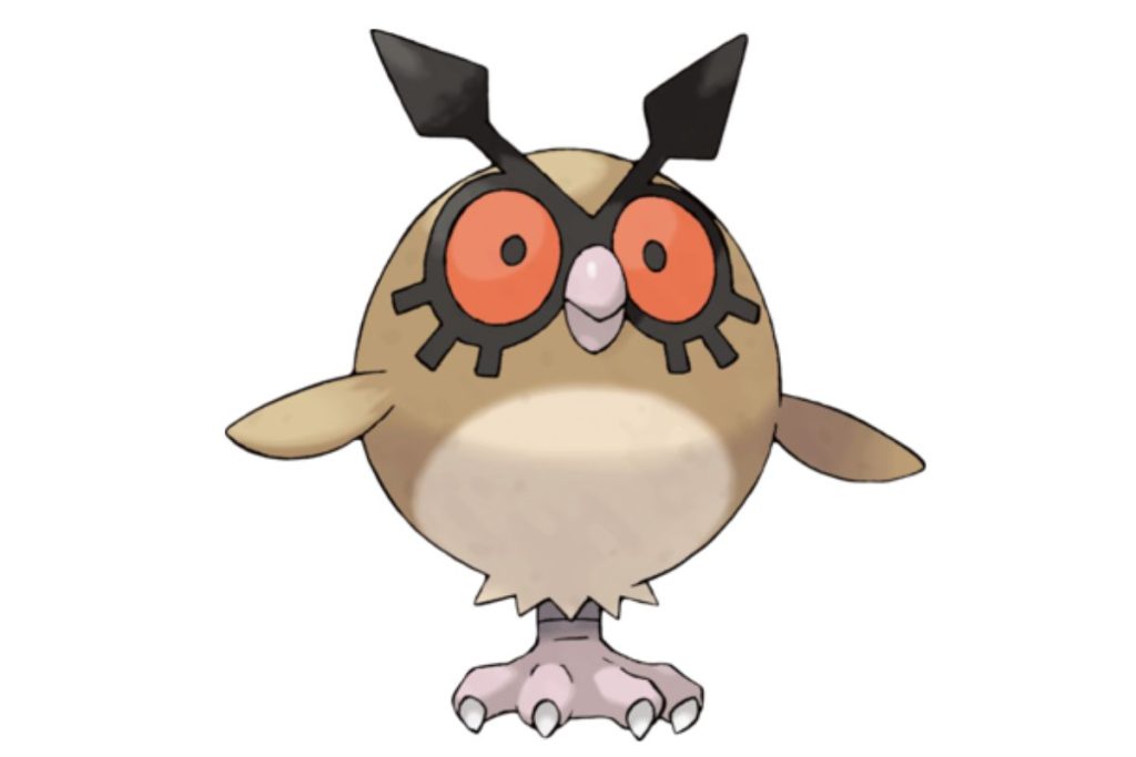 Pixel Art Pokemon Hoothoot | Modèle Coloriage Facile | Dessin à Imprimer
